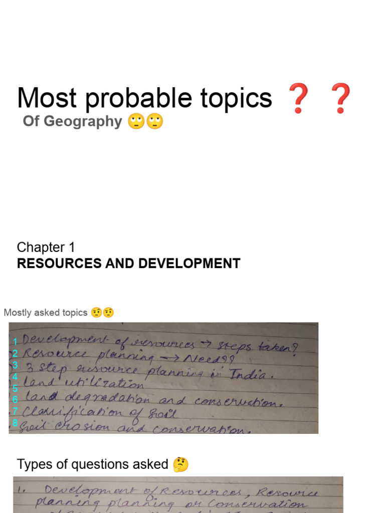 Geography Resources Study Guide | PDF