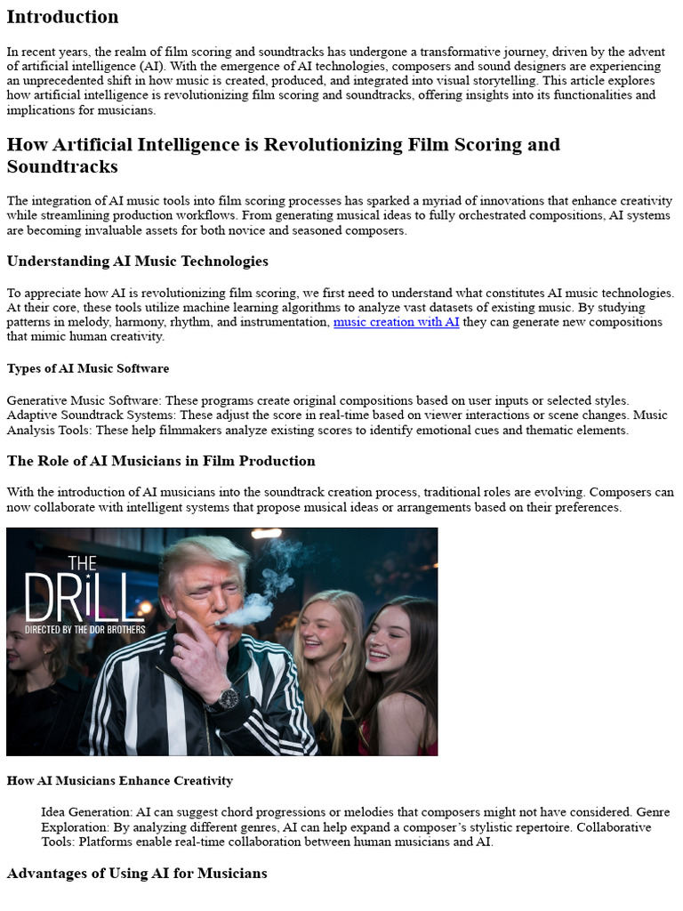 How Artificial Intelligence Is Revolutionizing Film Scoring and ...
