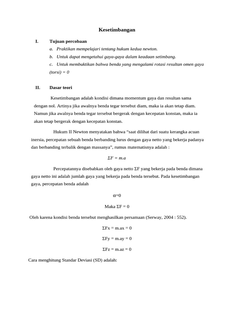 MODUL Kesetimbangan | PDF