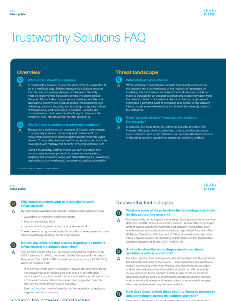 trustworthy-solutions-faq | PDF | Security | Computer Security