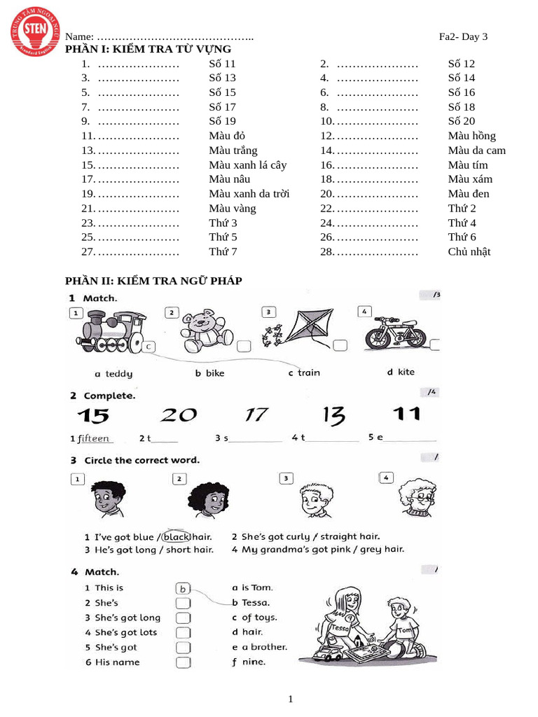 Day 3. U1-L1- This That These Those | PDF