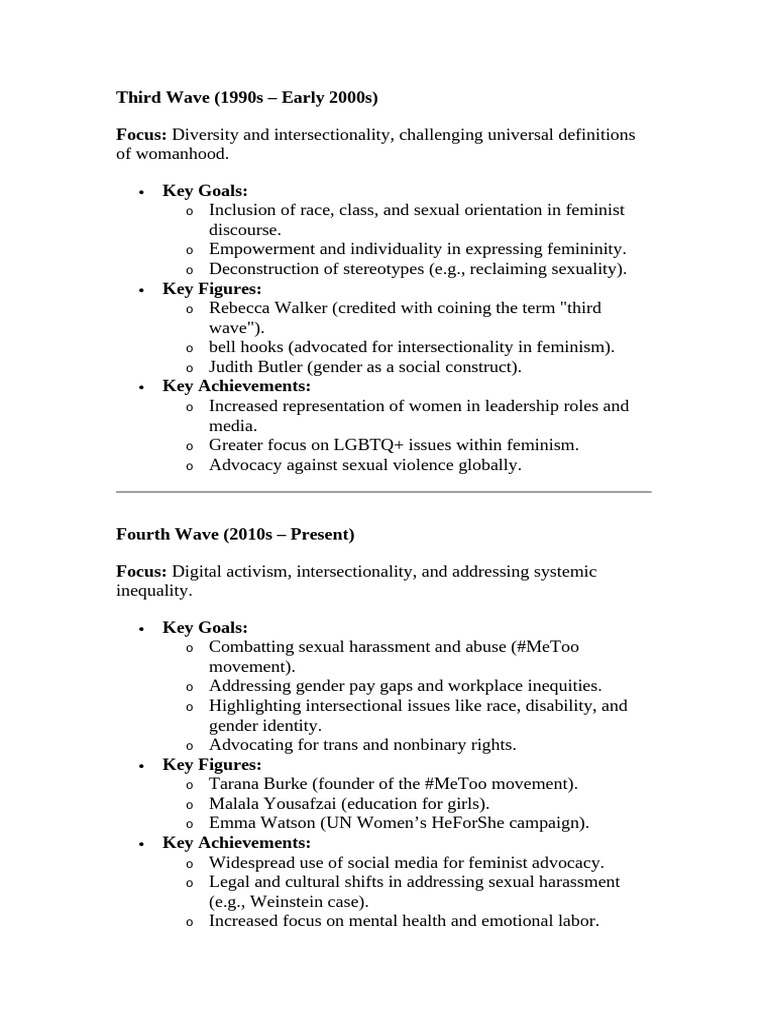 Third Wave of feminism. | PDF | Feminism | Gender Studies