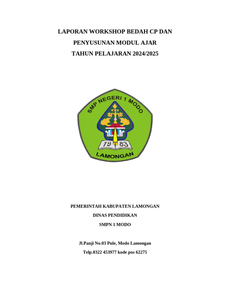 LAPORAN WORKSHOP Bedah CP 2024 | PDF