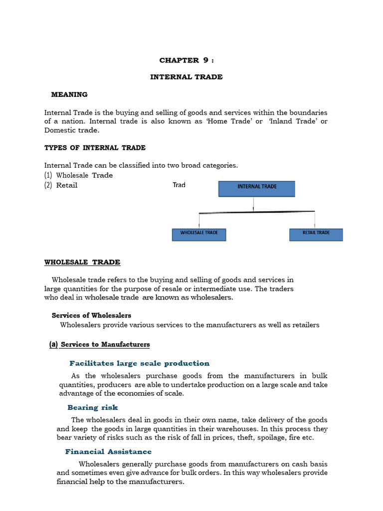 Understanding Retail Trade Types | PDF | Retail | World Trade Organization