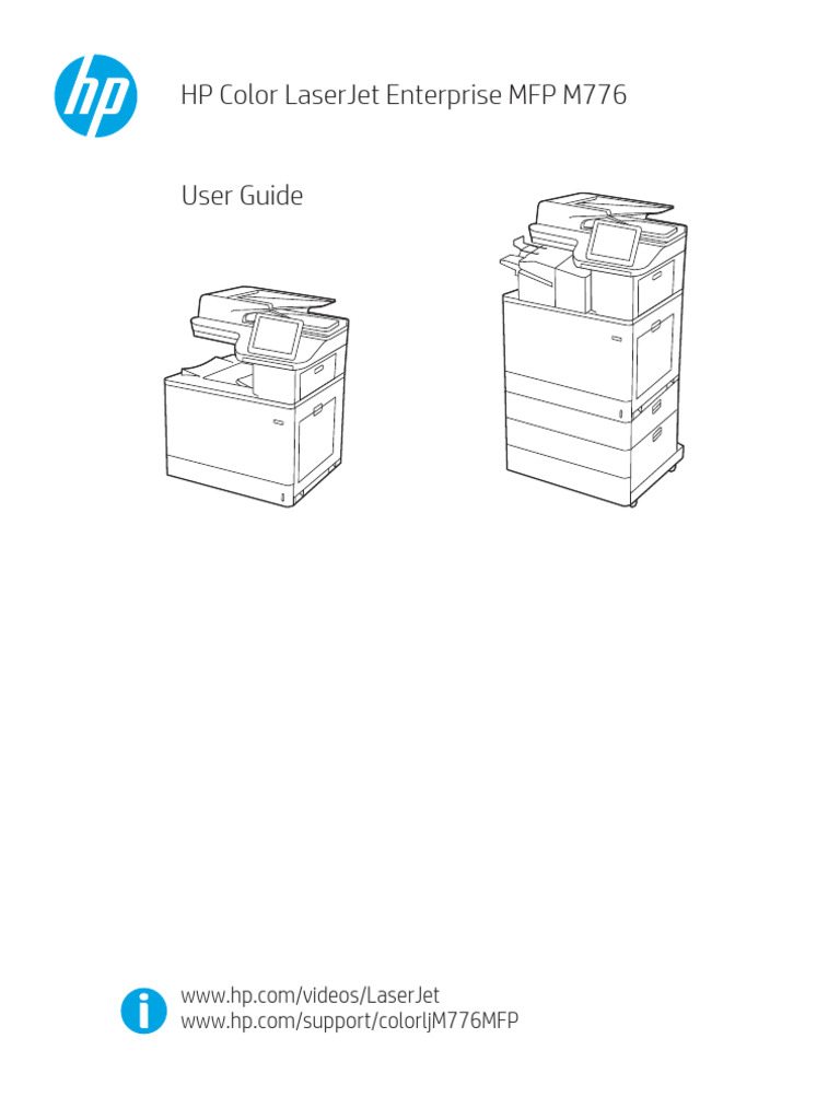 LaserJet M776 MFP UG | PDF | Computing | Software