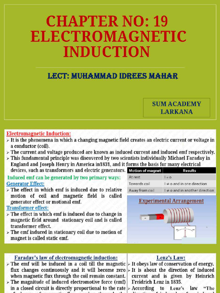 Compressed - 19 - Electromagnetic Induction | PDF