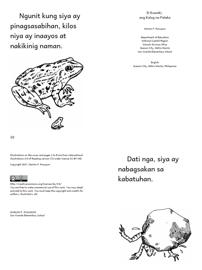 Si Kuwaki, Ang Kalog Na Palaka-English-Inside | PDF