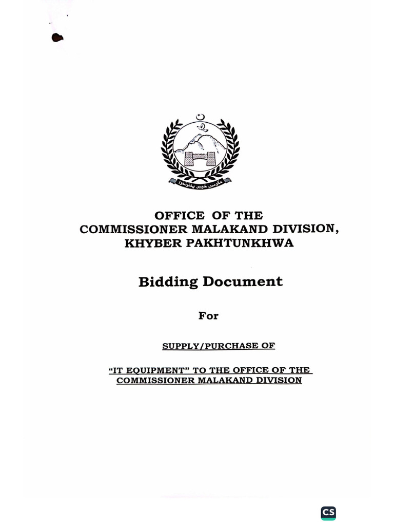 Bidding Document | PDF