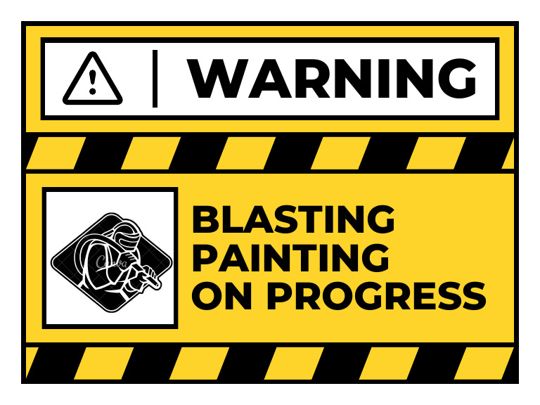 Yellow and Black Modern Warning Security Yard Sign (2) | PDF