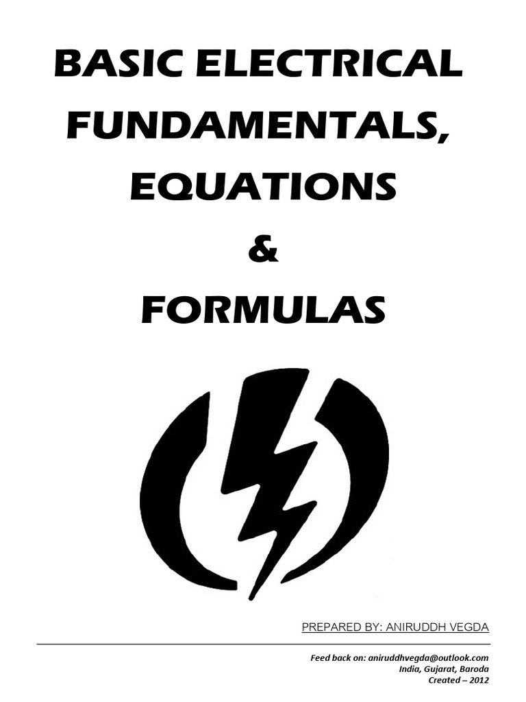 Basic Electrical equation -19 | PDF | Electric Motor | Transformer