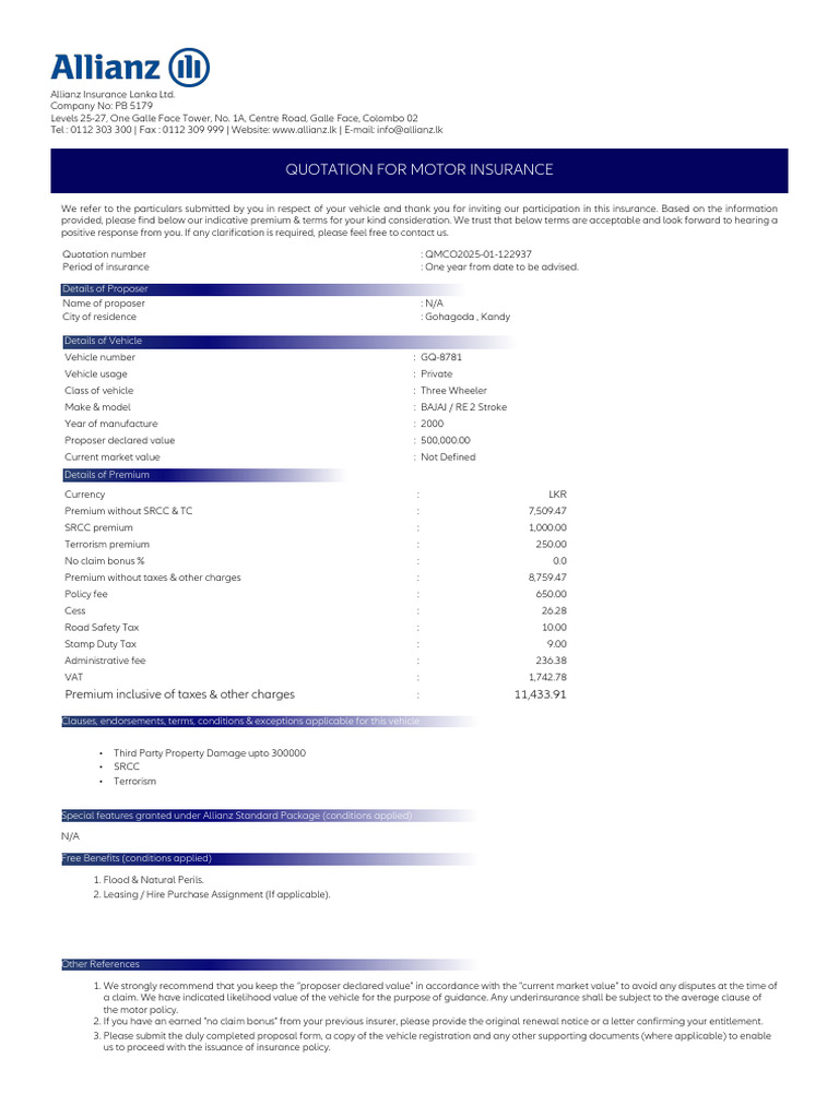QMCO2025-01-122937 | PDF | Insurance | Private Law