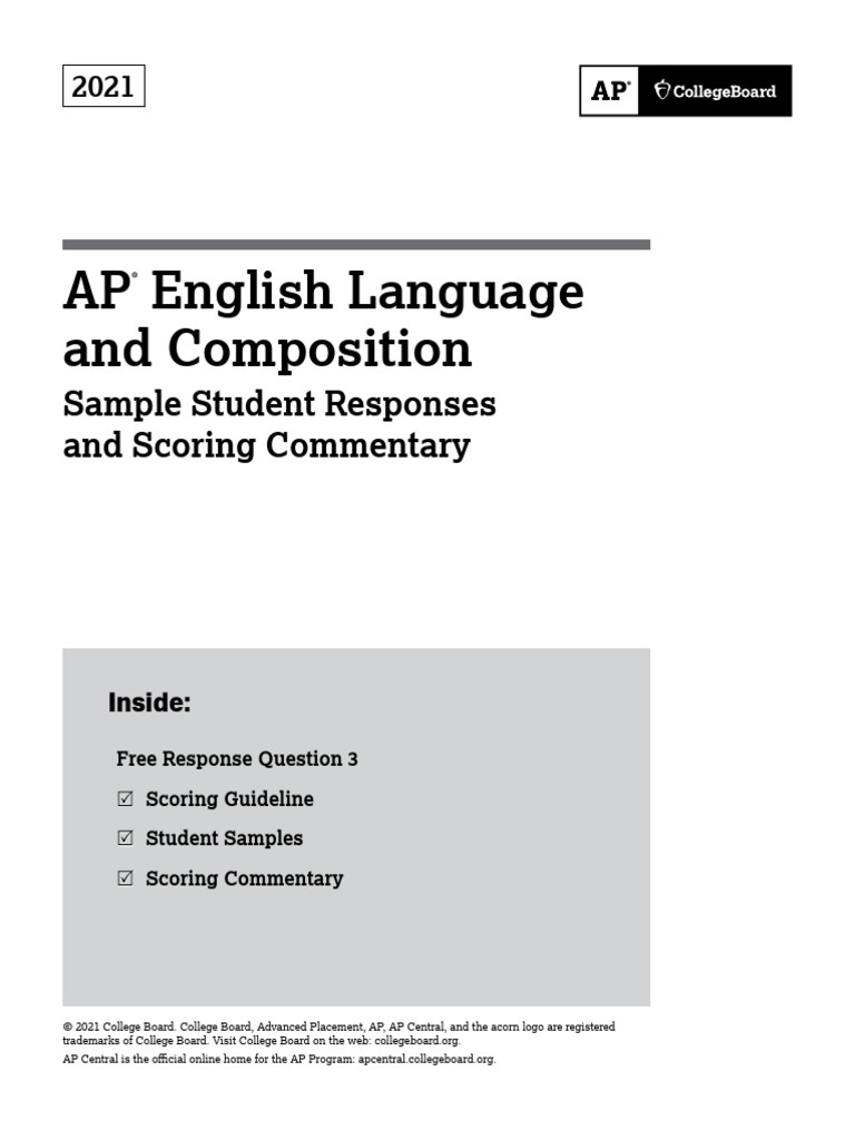 Ap21 Apc English Language q3 | PDF | Argument | Evidence