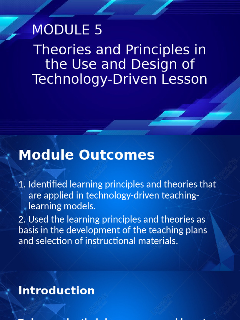 ProfEd 8 Technology For Teaching Learning 1 M5 | PDF | Learning | Experience