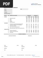 Dda Inspection Form + Checklist | PDF
