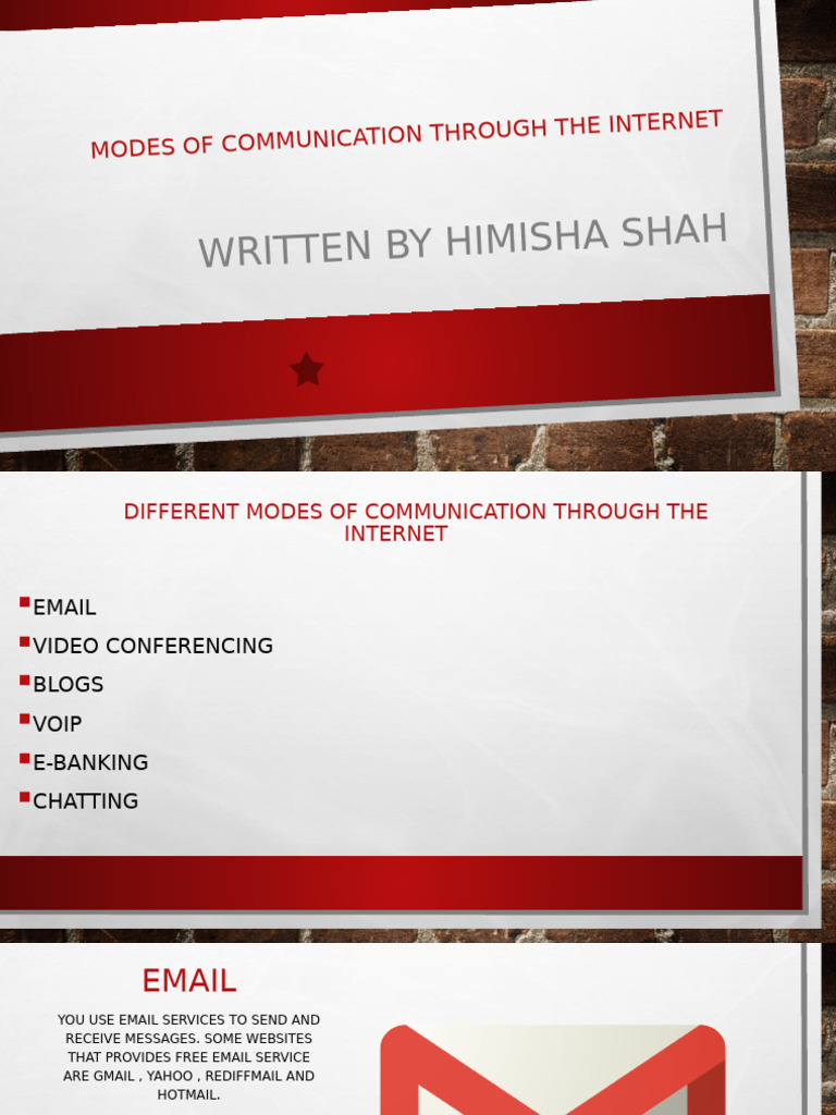 Modes of Communication Through The Internet | PDF | Internet | Voice ...