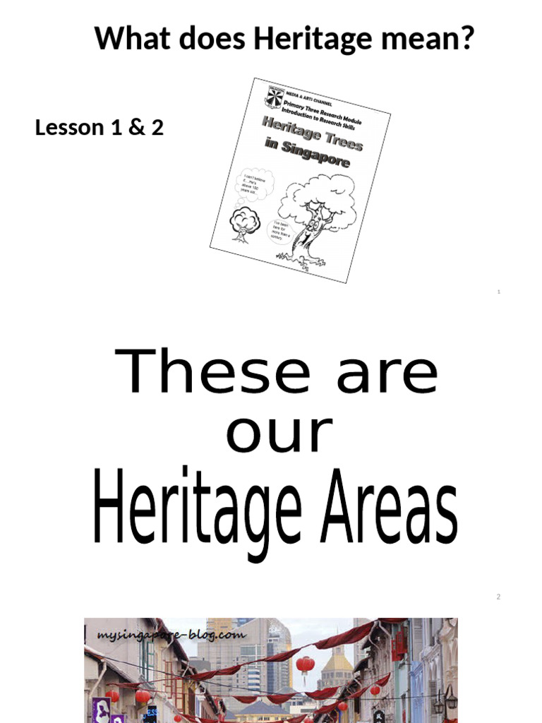 Heritage Trees Lesson 1 - Introduction | PDF