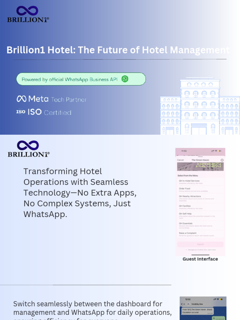 Brillion1 Hotel New (1) | PDF | Automation | Menu