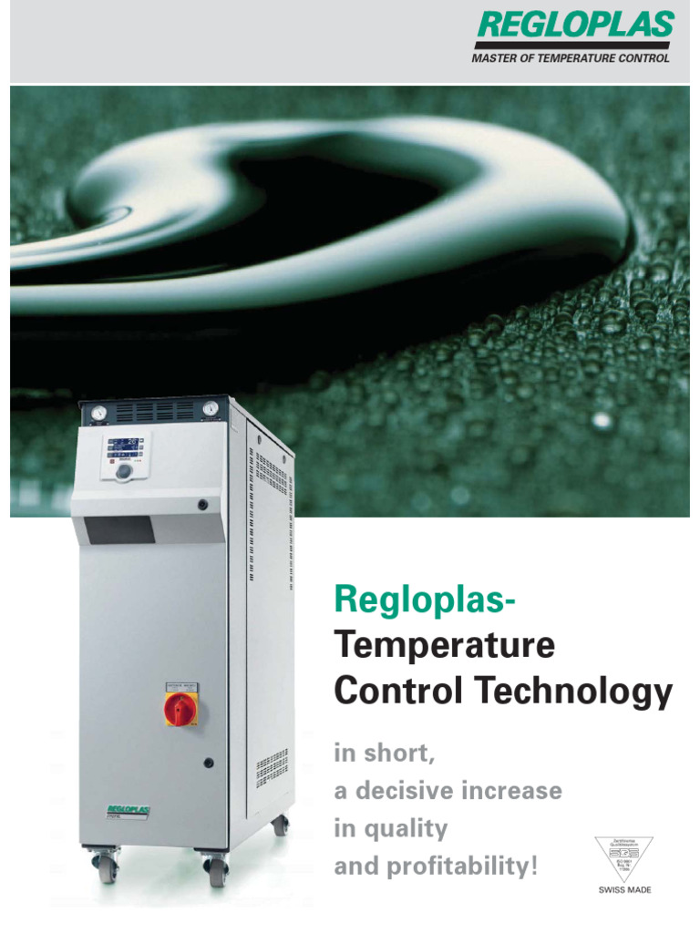 Regloplas Temperature Control Units | PDF | Heat | Coolant