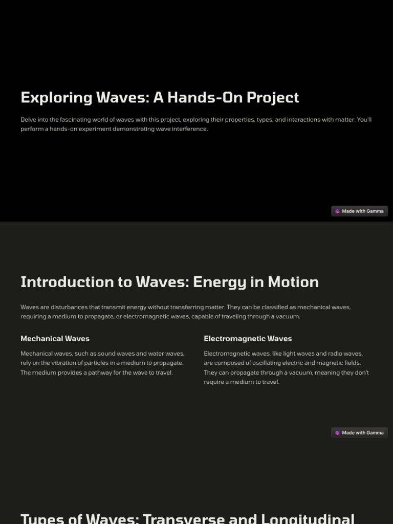 Understanding Waves: Types & Properties | PDF