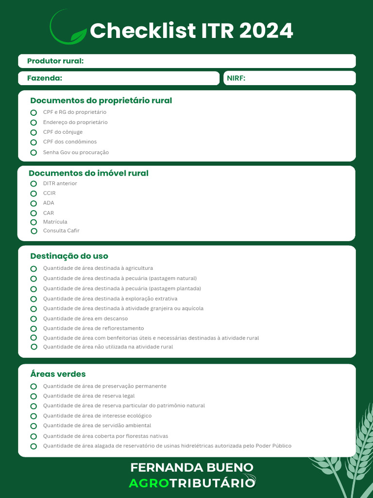 Checklist ITR 2024 | PDF
