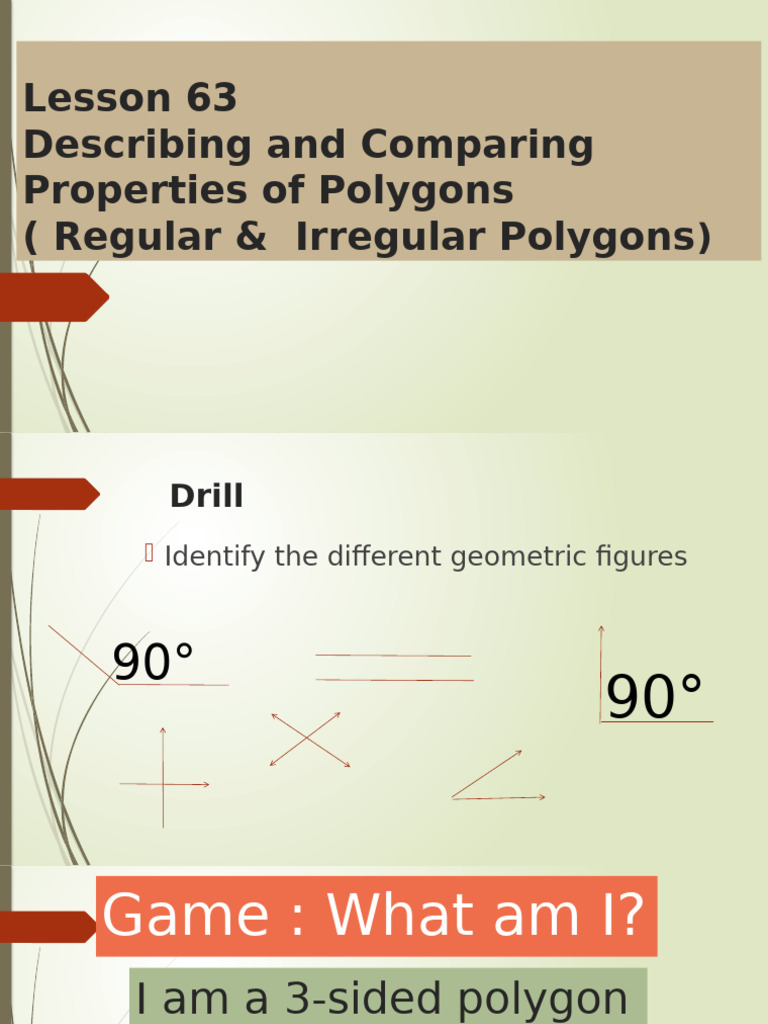 Properties of Polygons Lesson | PDF