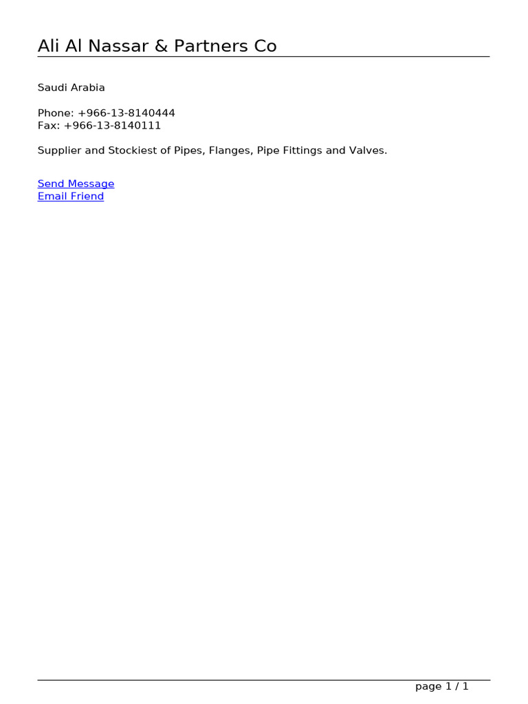 Ali Al Nassar Partners Co | PDF