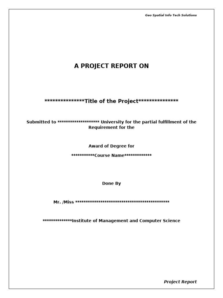 Geo Spatial Solution Project Report (1) | PDF | Software Engineering ... Geo Spatial Solution Project Report (1) | PDF | Software Engineering ...