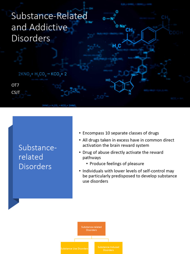 Substance-Related and Addictive Disorders | PDF | Substance Abuse ...