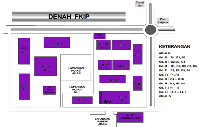 Denah FKIP Unila | PDF
