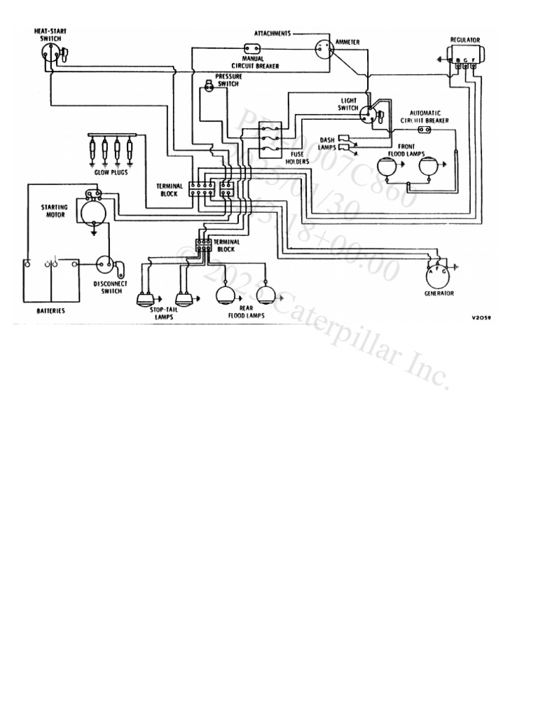 Wiring Diagram Early 950 CAT | PDF