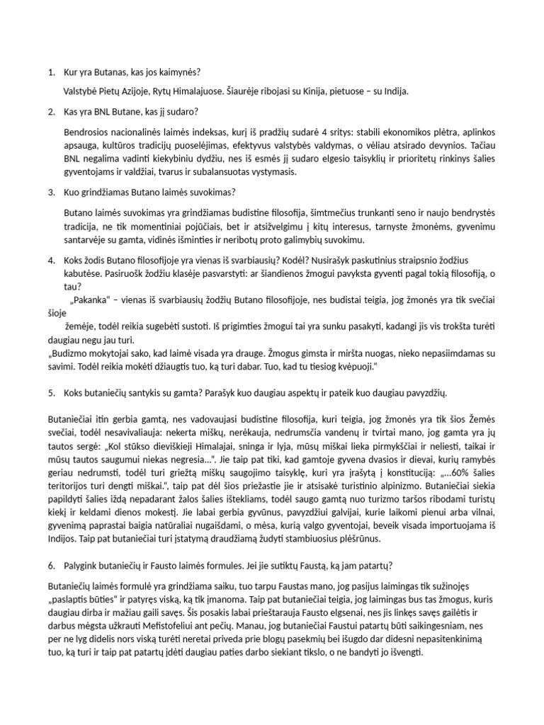 Butaniečių Laimė Ir Faustas | PDF