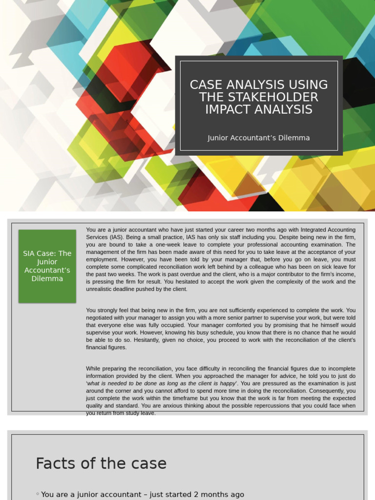 CRG650 SIA CASE ANALYSIS | PDF | Evaluation | Decision Making
