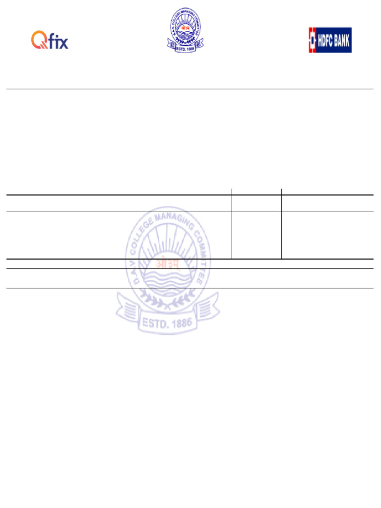 Qfix Payment Receipt Aug Fees | PDF