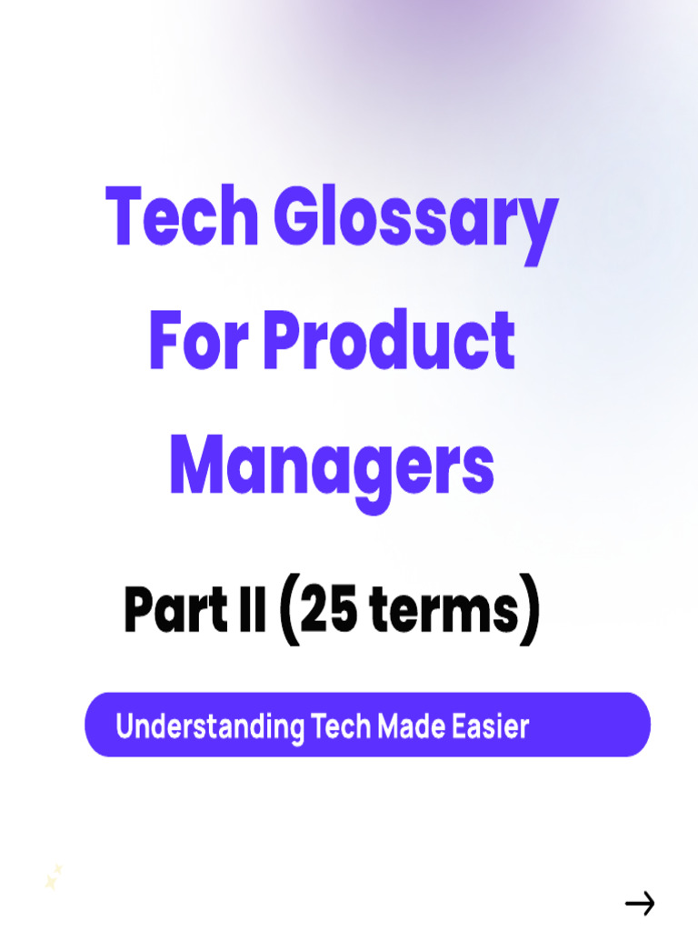 Tech Terms Glossary for Product Managers | PDF | Computer Network ...