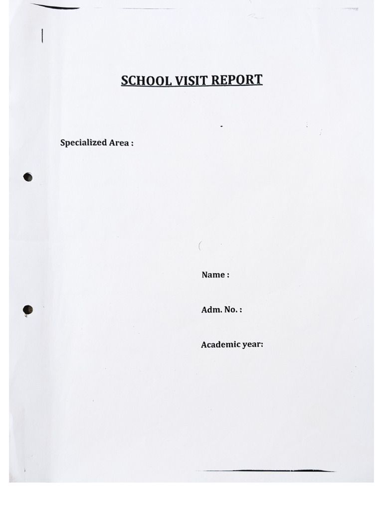School Report | PDF