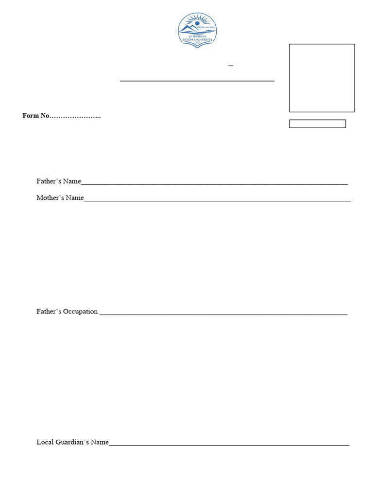 Application form 2024-25 | PDF