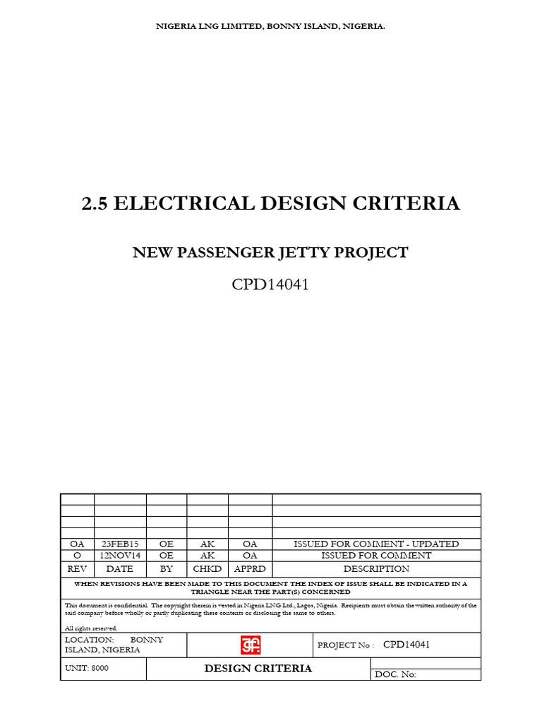 2.5 Electrical Design Criteria | PDF | Power Engineering | Components