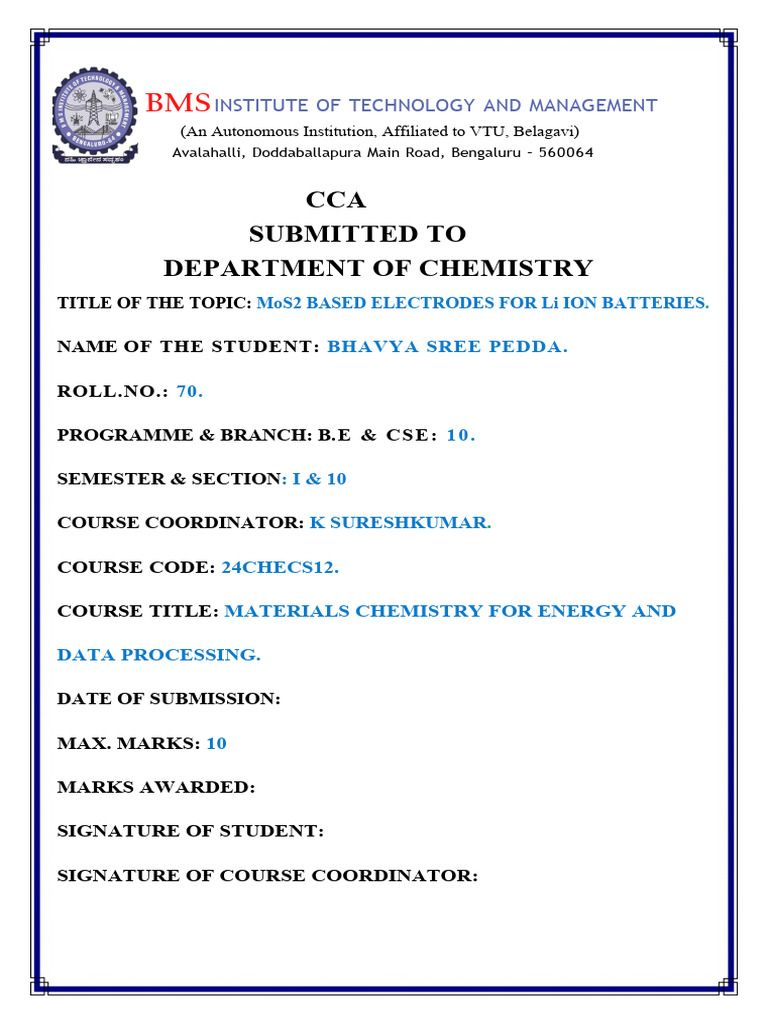 Mos2 Based Chemistry Pdf Lithium Ion Battery Electrochemistry