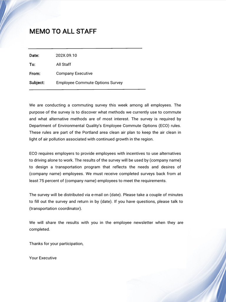 Memo To Staff | PDF