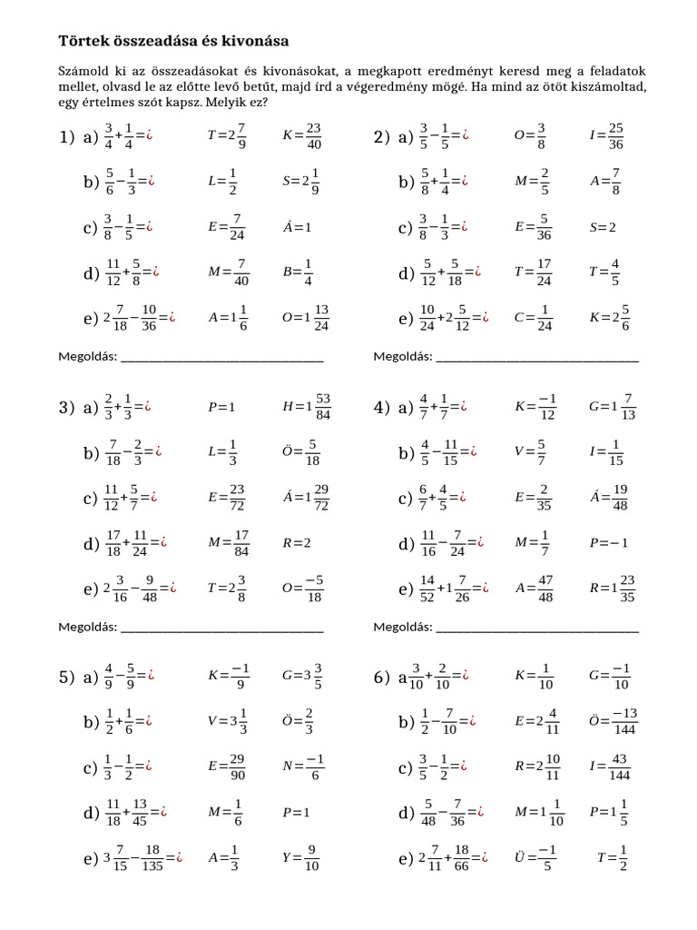 Osszaadas Gyak Kodfejtos | PDF