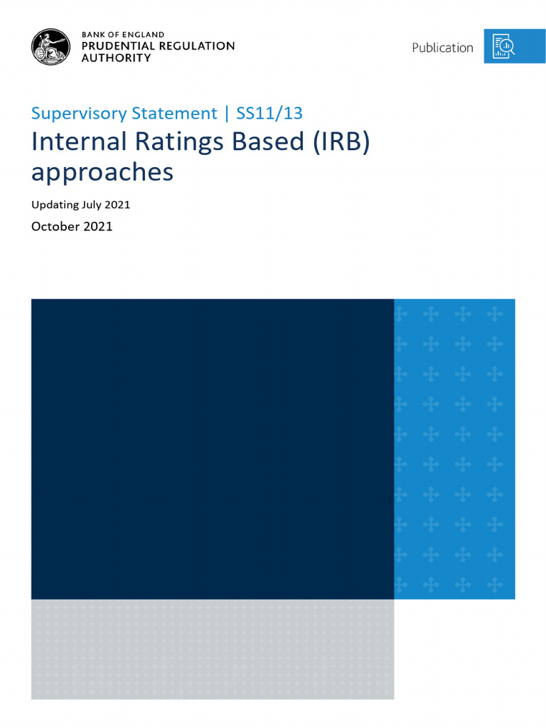 IRB Approaches for UK Financial Firms | PDF | Risk | Business