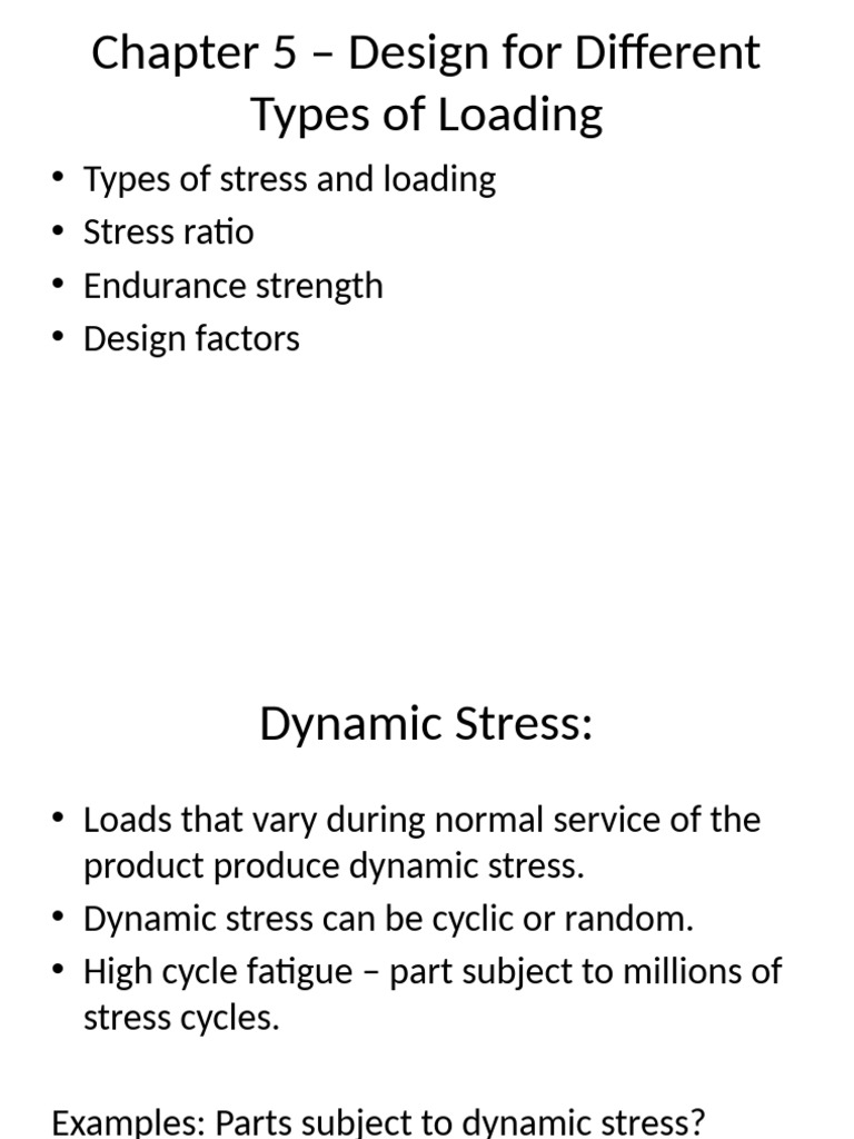 Chapter 5- Stress From Dynamic Loading | PDF | Strength Of Materials ...