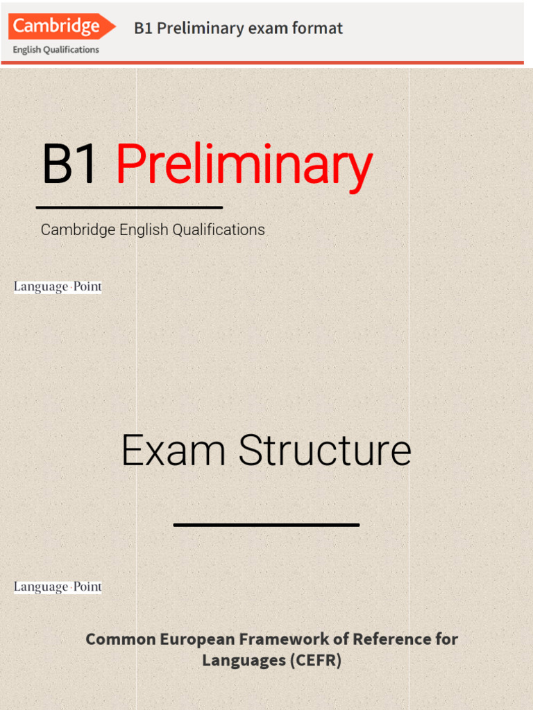 B1 Preliminary. Exam Tasks. Intro | PDF | Human Communication