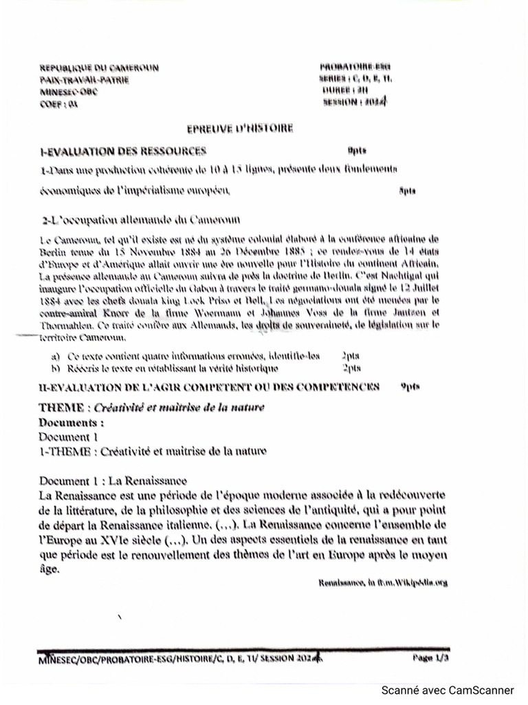 HISTOIRE-PROB-C-D-E-TI-2024 | PDF