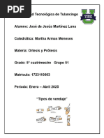 Guía de Tipos de Vendaje en Enfermería | PDF