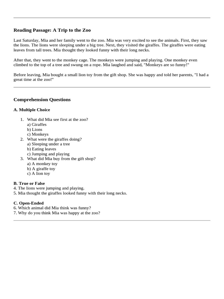 Reading Passage | PDF