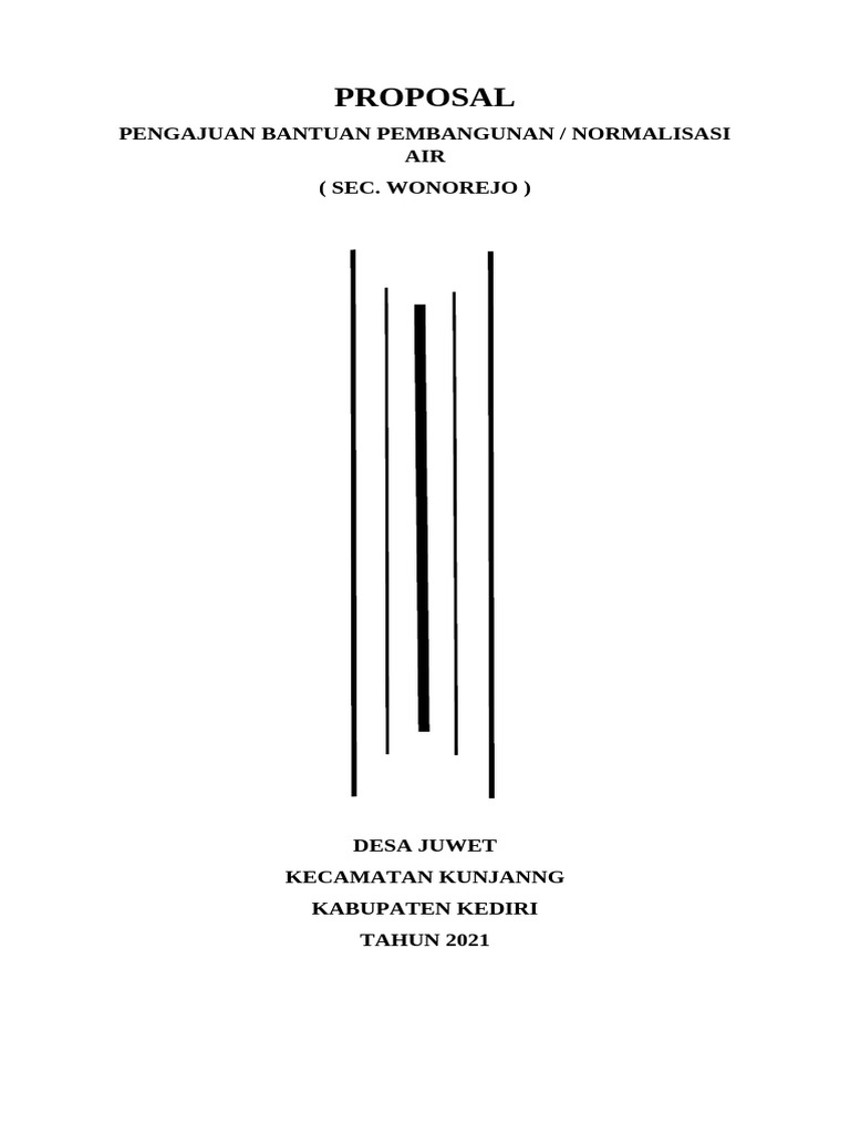 Proposal Normalisasi Air | PDF