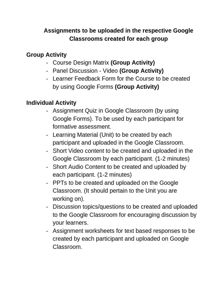 Workshop Activities - FDP-27 January To 1st February 2025 | PDF