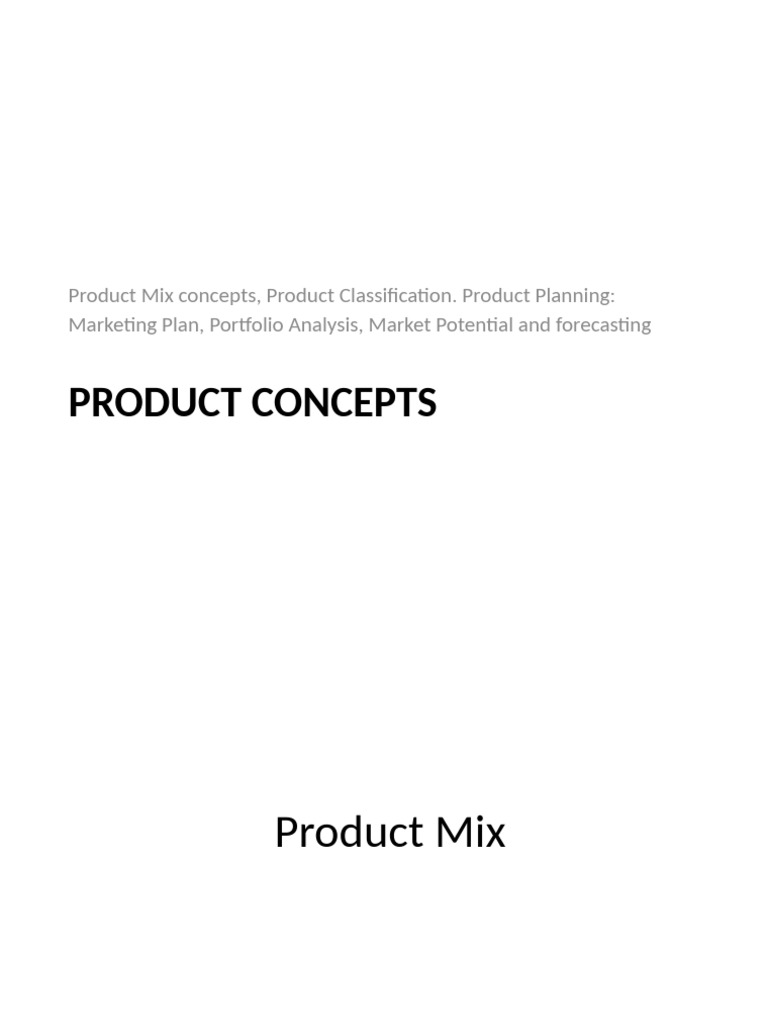 MM 405_2022_Lecture 1_Product Concepts 1 | PDF | Marketing | Competition