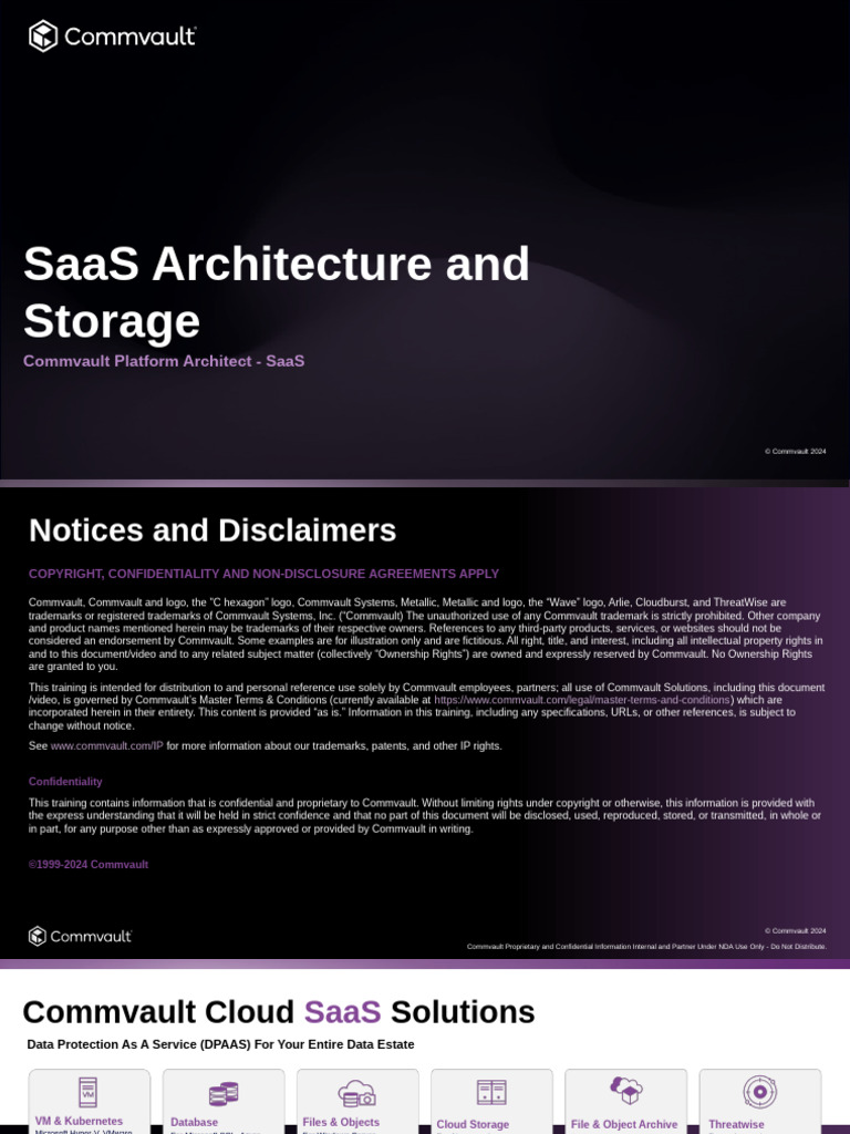 CCPA25 M9 SaaS Architecture and Storage | PDF | Cloud Computing | Backup